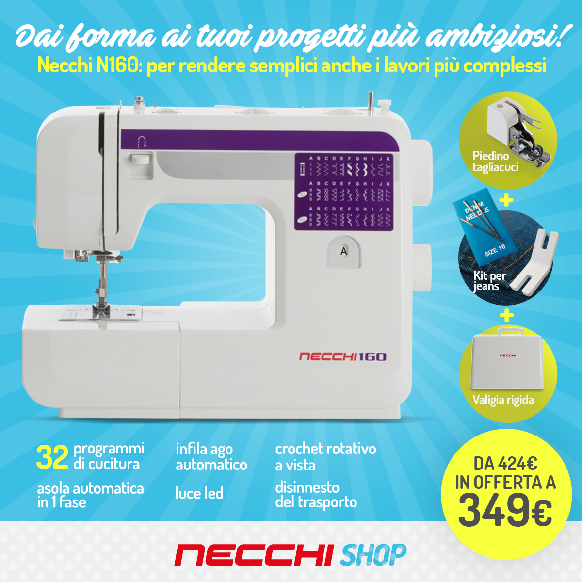 Macchine per cucire - Necchi Shop Online - Homepage